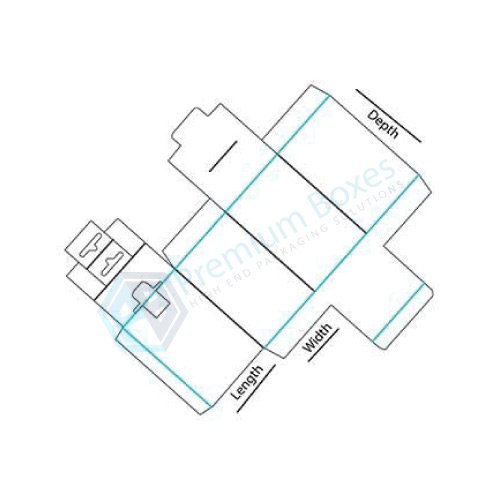 Box With Hanging and Locking Tabs